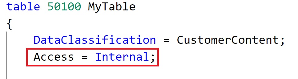 Dynamics 365 Business Central: access modifiers – Stefano Demiliani