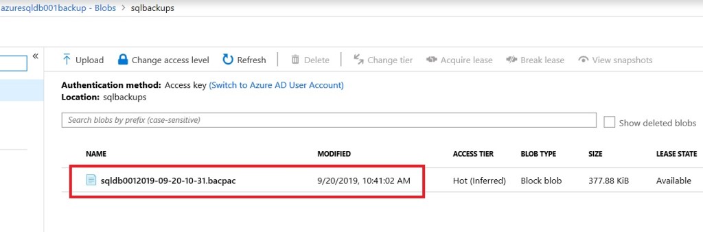 Creating an Azure SQL Database backup via Powershell – Stefano Demiliani