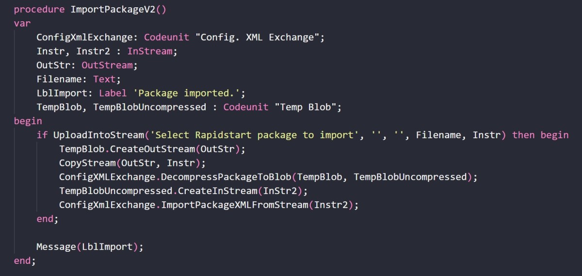 Dynamics 365 Business Central: loading Configuration Packages from AL ...