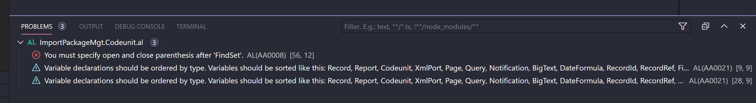 Dynamics 365 Business Central: using AL rulesets to customize code ...