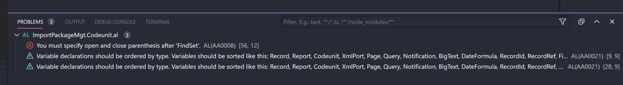 Dynamics 365 Business Central: using AL rulesets to customize code ...
