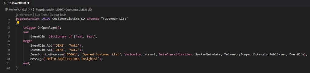 Dynamics 365 Business Central: adding partner’s telemetry on your apps ...