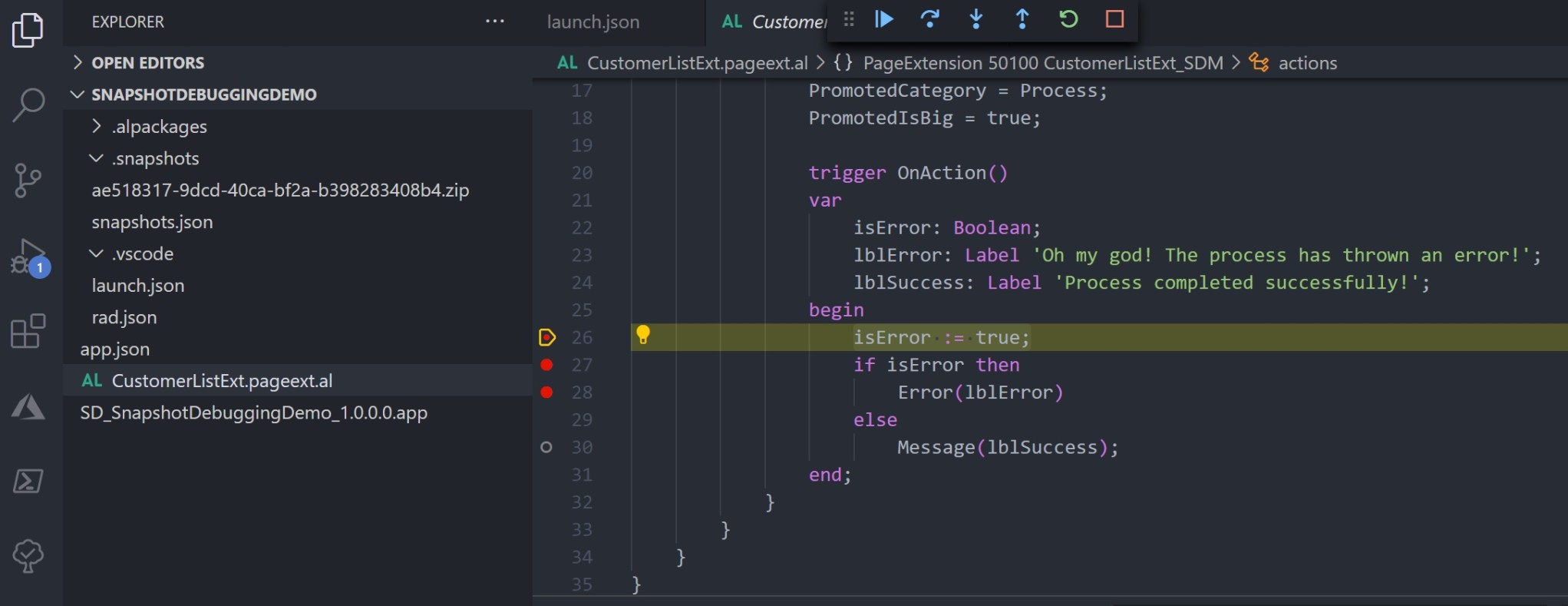 Dynamics 365 Business Central: using snapshot debugging – Stefano Demiliani