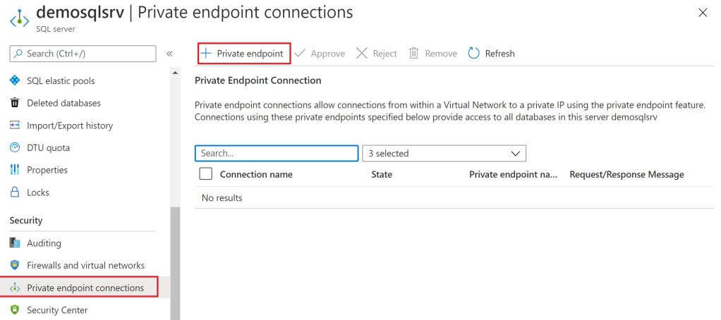 Securing your Azure SQL Database with a private endpoint – Stefano ...