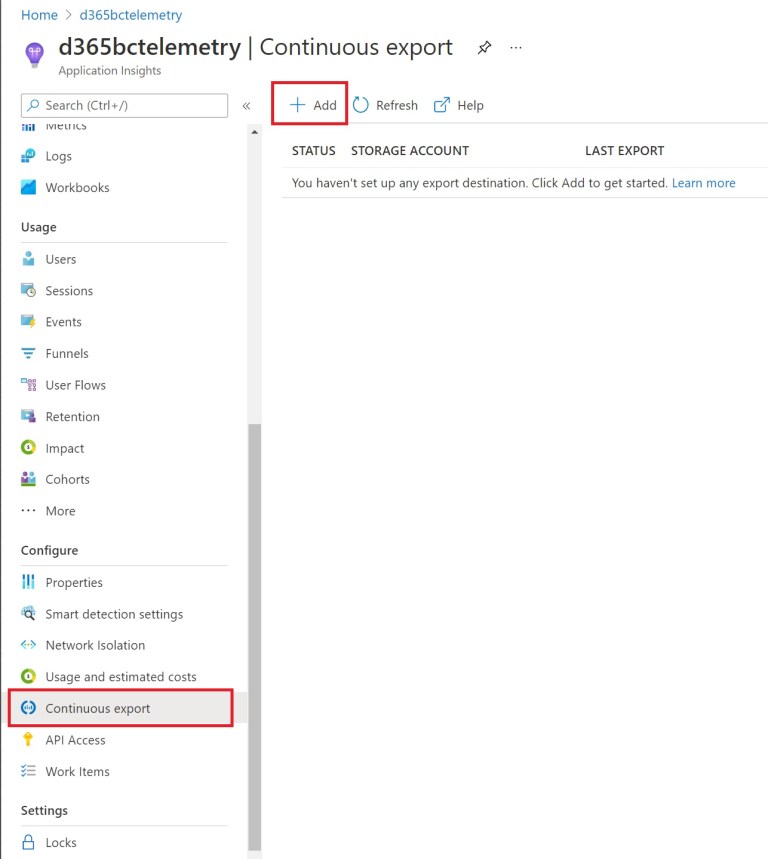 Exporting Application Insights logs with Continuous Export or Diagnostic Settings – Stefano ...