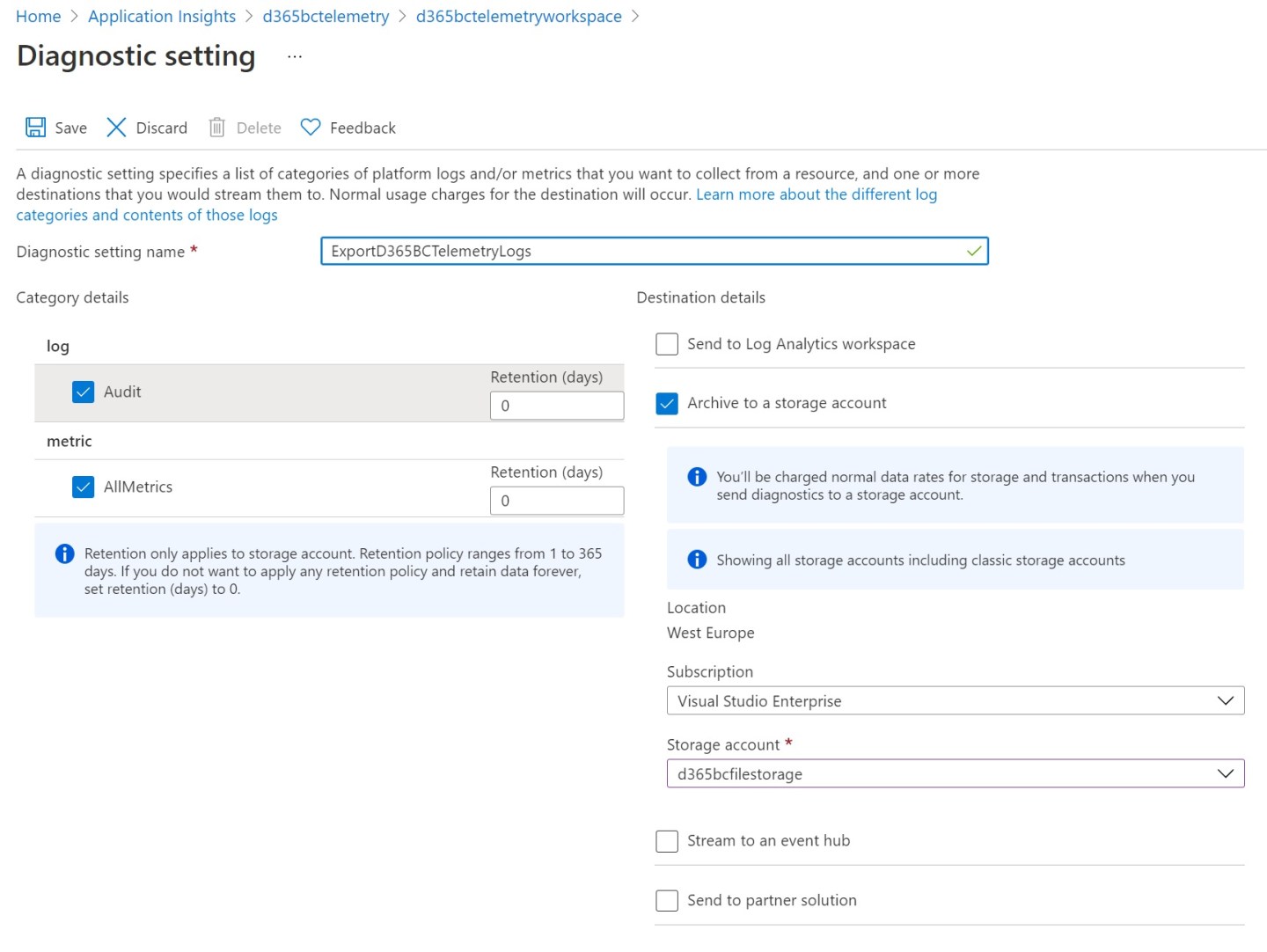 Exporting Application Insights logs with Continuous Export or ...