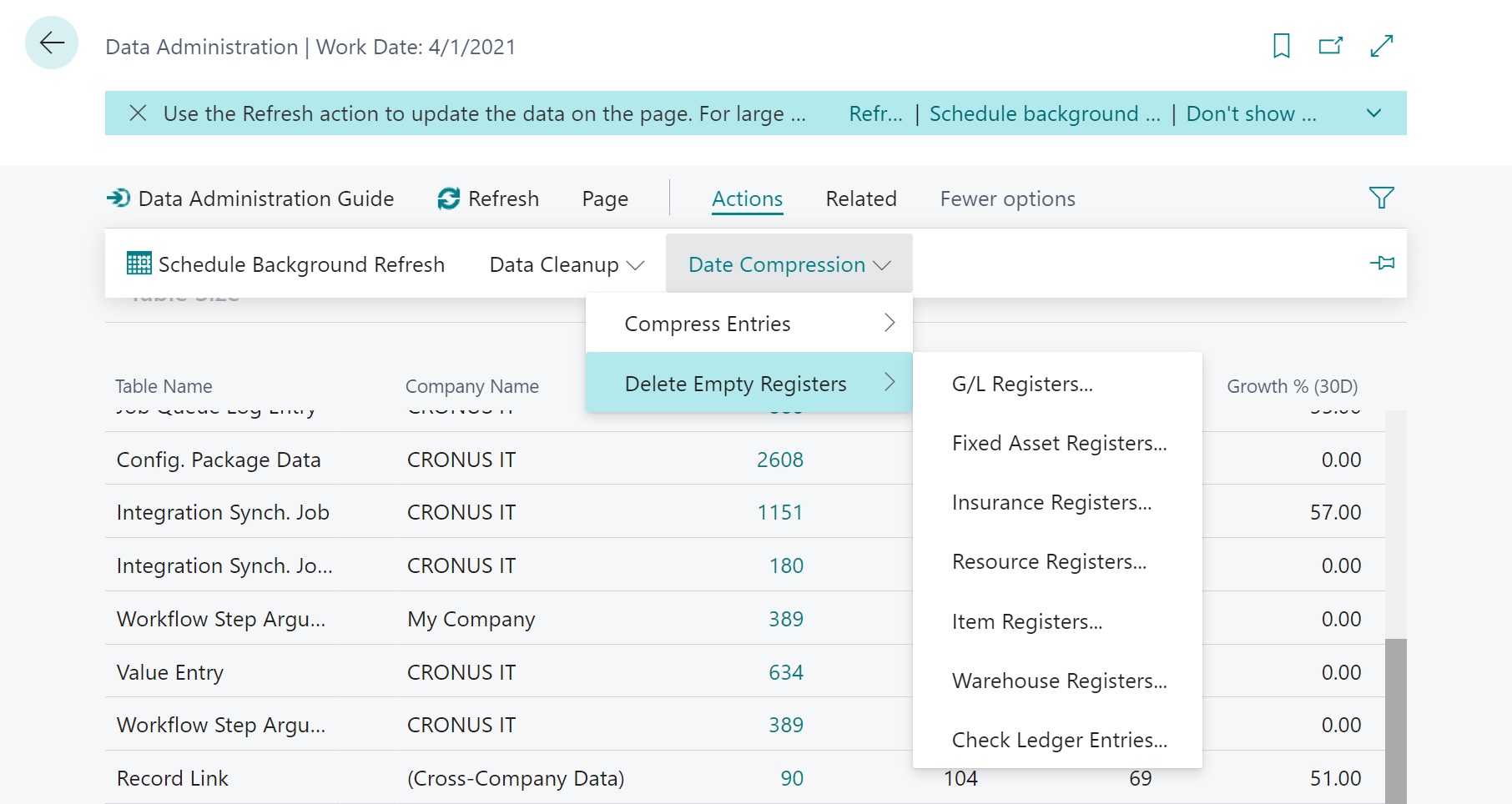Dynamics 365 Business Central: Data Administration – Stefano Demiliani