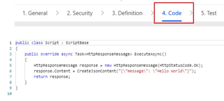 Using custom C# code when creating Custom Connectors for Power Platform ...