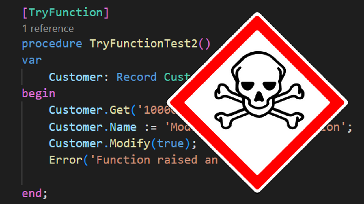 Dynamics 365 Business Central and TryFunctions: be careful! – Stefano ...