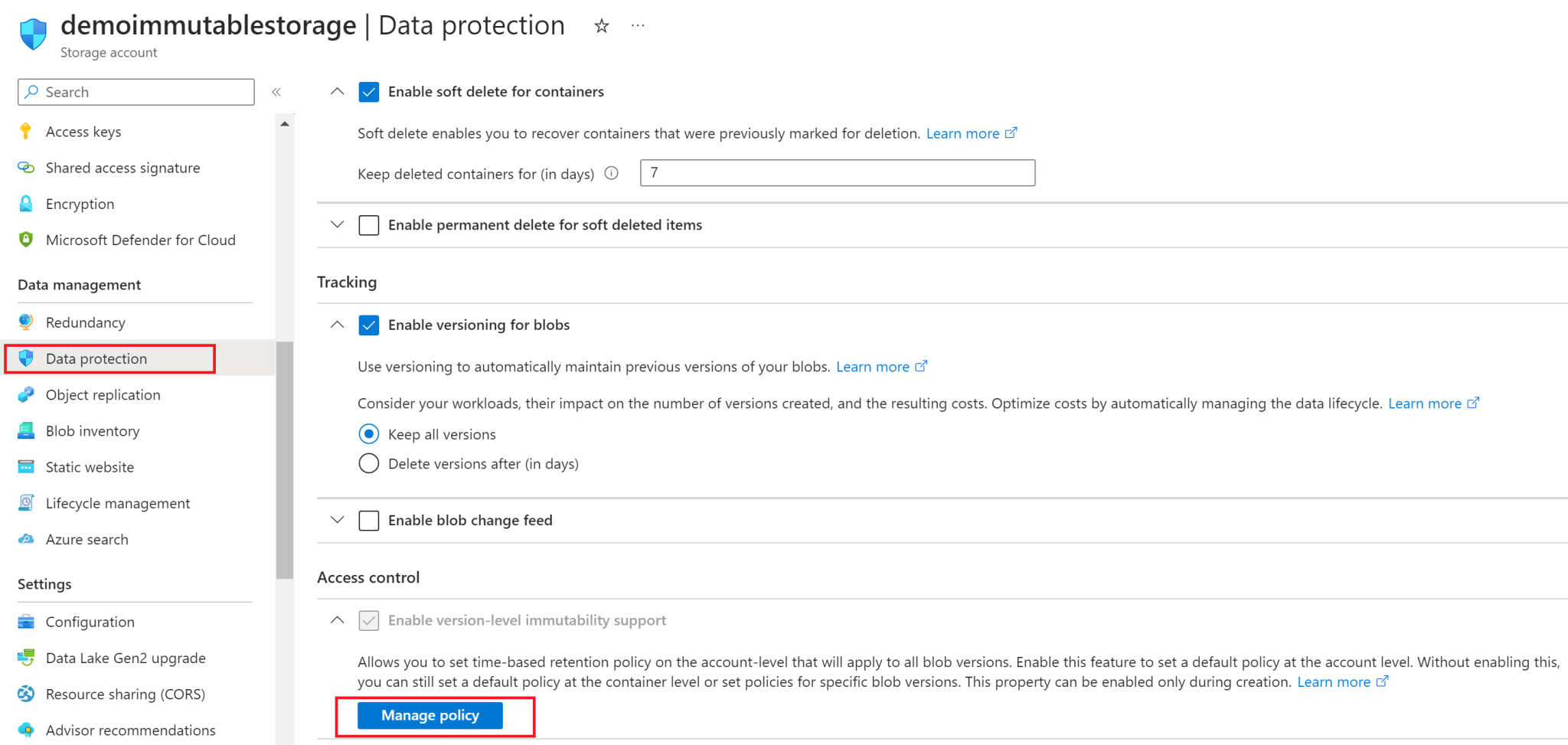 Azure Blob Storage and immutability support for blobs – Stefano Demiliani