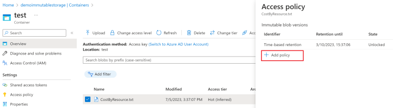 Azure Blob Storage and immutability support for blobs – Stefano Demiliani