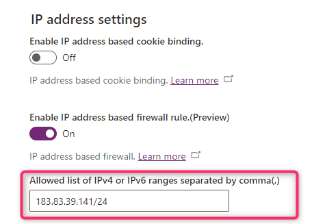 Using IP Firewall rules in Dataverse to allow only Dynamics 365 ...