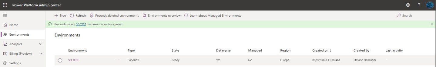 Dataverse environment creation: use Powershell! – Stefano Demiliani