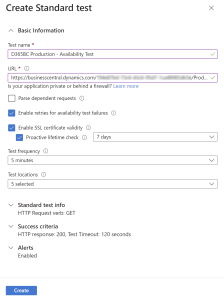 Transition to using Standard Tests for availability tests in Azure ...