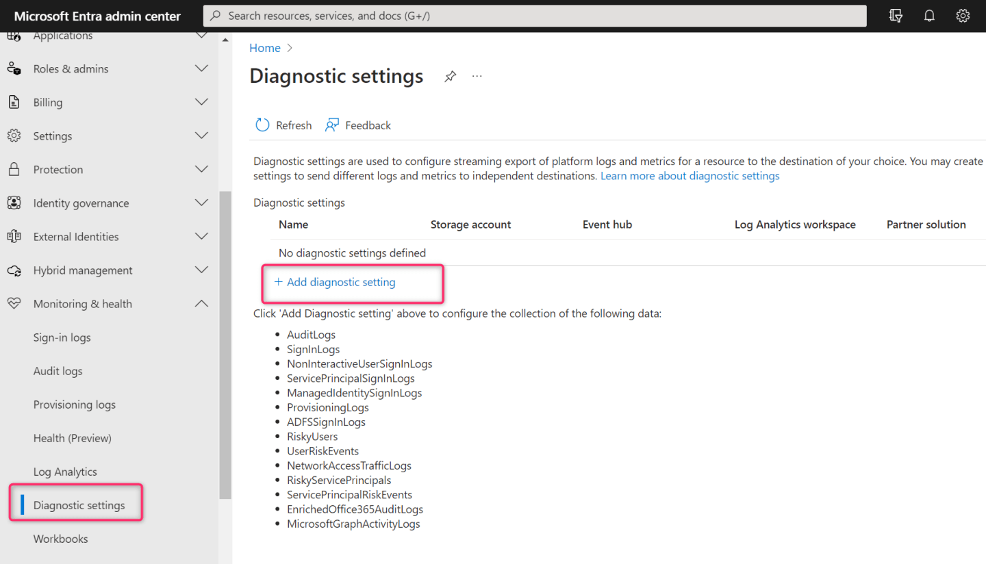Collect Microsoft Graph Activity Logs in Azure Monitor – Stefano Demiliani