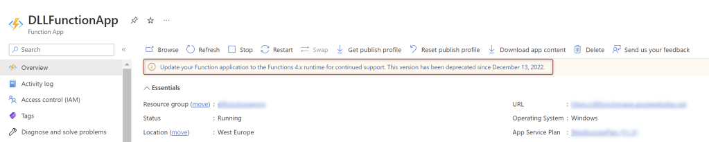 List all Azure Functions with older runtime with Powershell – Stefano ...