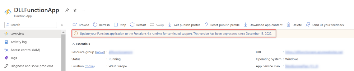 List all Azure Functions with older runtime with Powershell – Stefano Demiliani