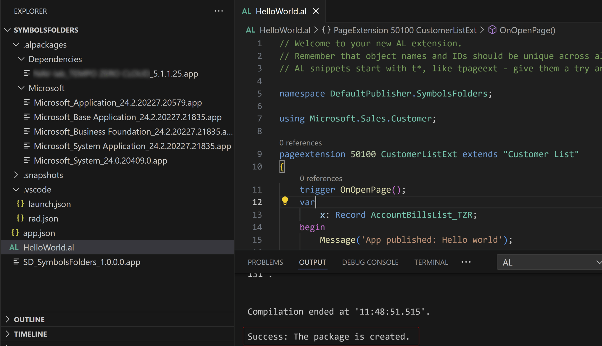 Dynamics 365 Business Central: subfolding AL symbols – Stefano Demiliani