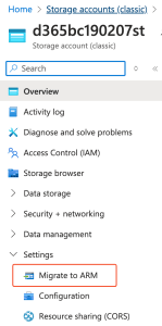 Do you have again Classic Azure Storage Accounts? These are the last ...