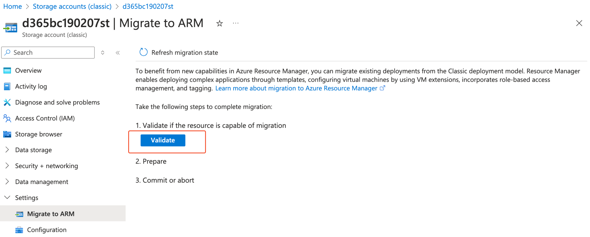 Do you have again Classic Azure Storage Accounts? These are the last ...